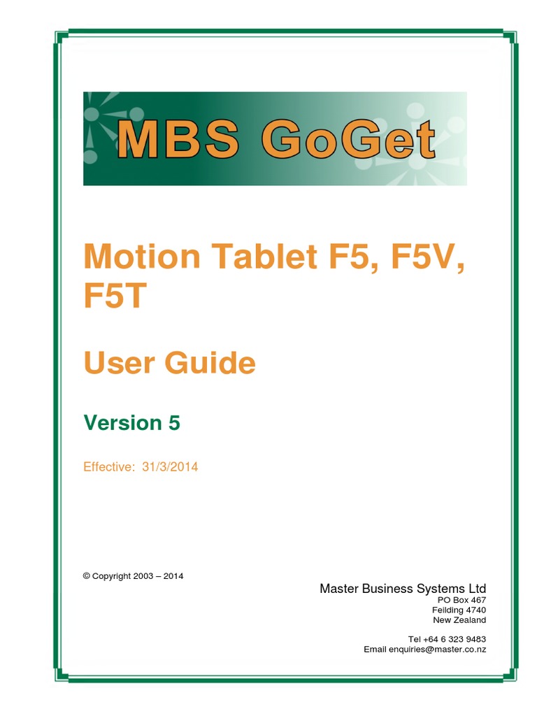 Motion Tablet F5, F5V, F5T User Guide | PDF | Computer Keyboard ...