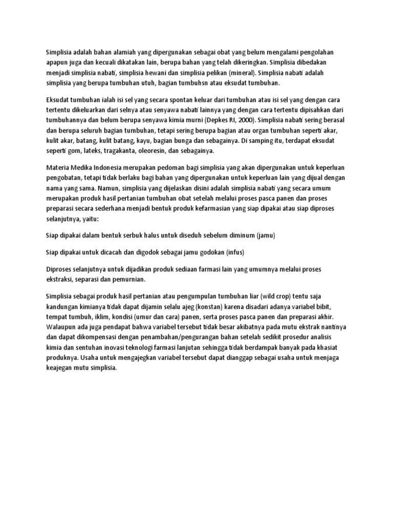 Simplisia | PDF
