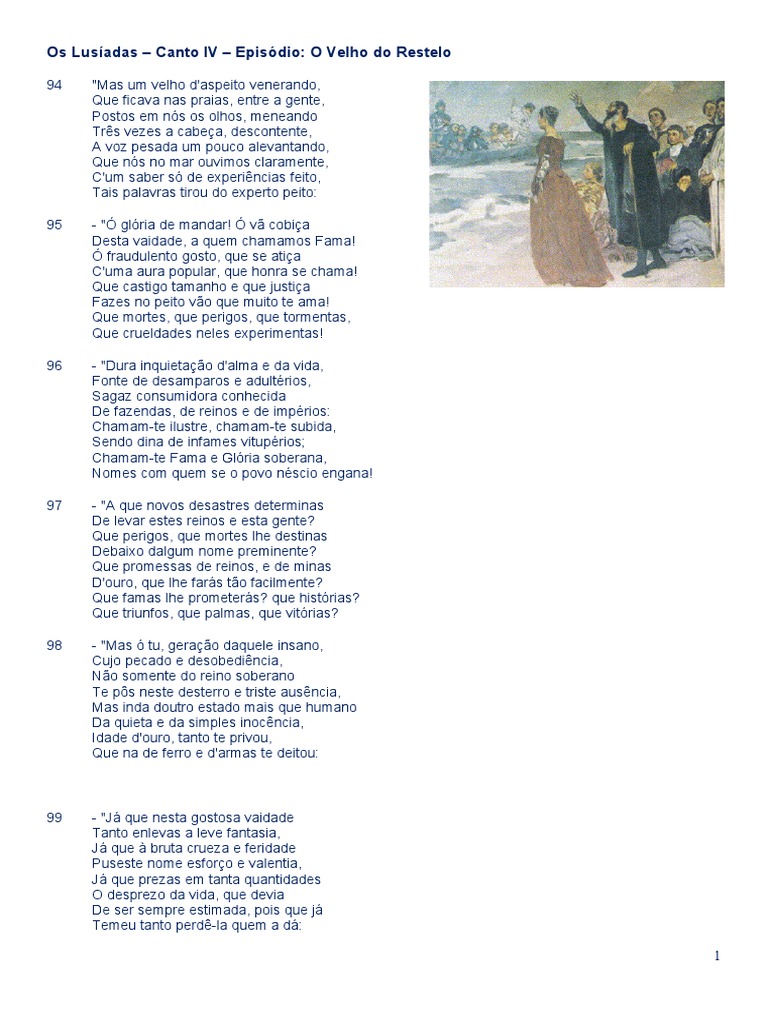 Ficha - Velho Do Restelo | PDF