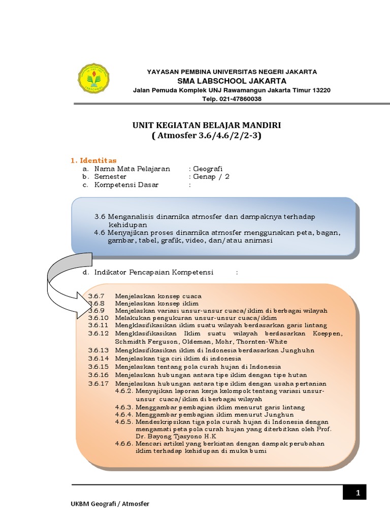 Ukbm 3.6 Atmosfer | PDF