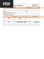 Daily Machine Check Sheet | PDF