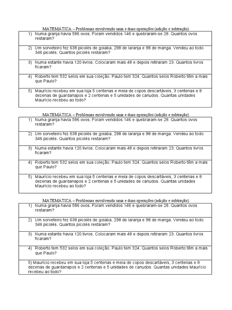 Problemas Simples | PDF
