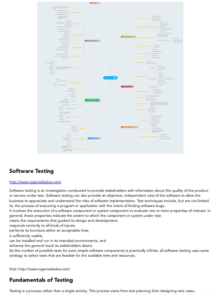 Software Testing Foundation Cheat Sheet-A3 PDF | PDF | Software Testing ...