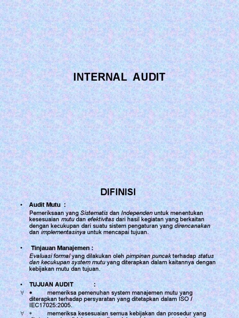 Internal Audit | PDF