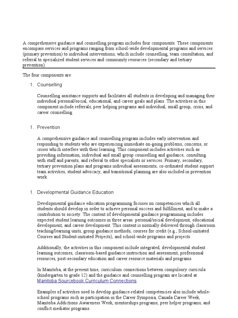 Guidance and Counselling | Download Free PDF | School Counselor | Violence