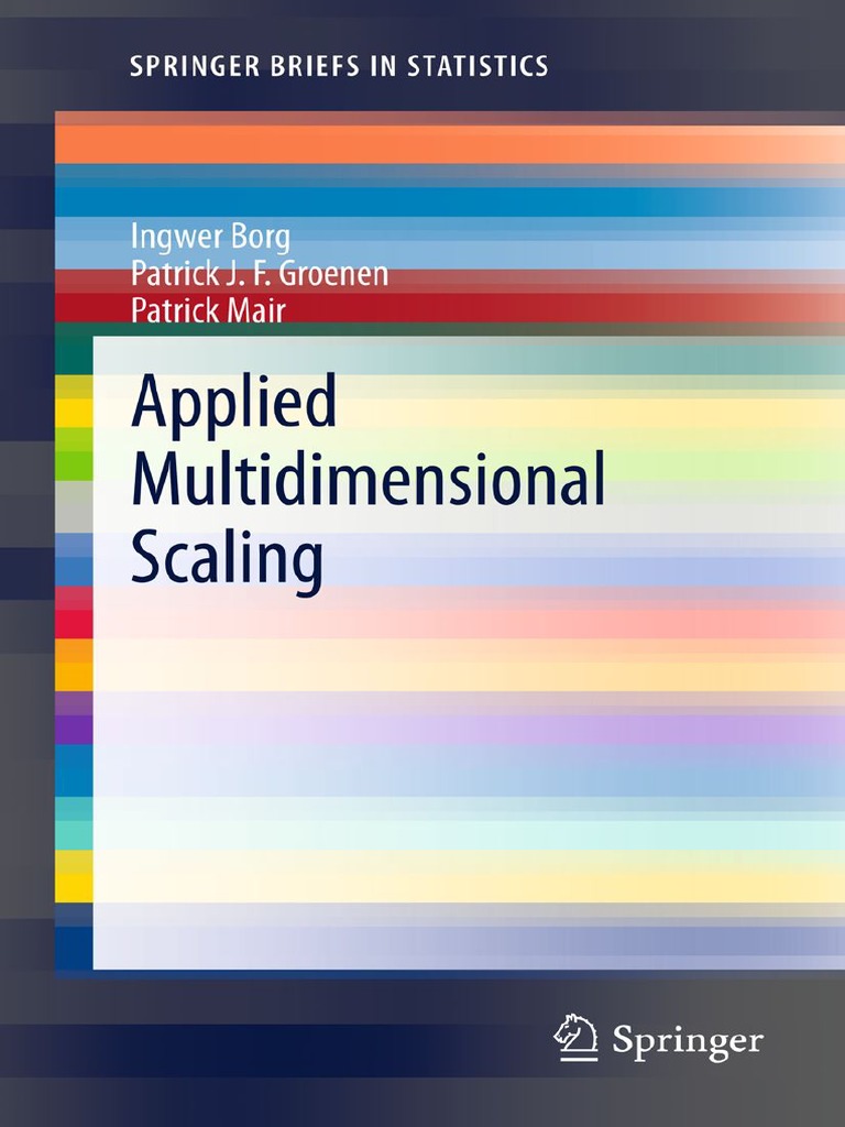 Applied Multidimensional Scaling by Ingwer Borg Patrick J F Groenen ...