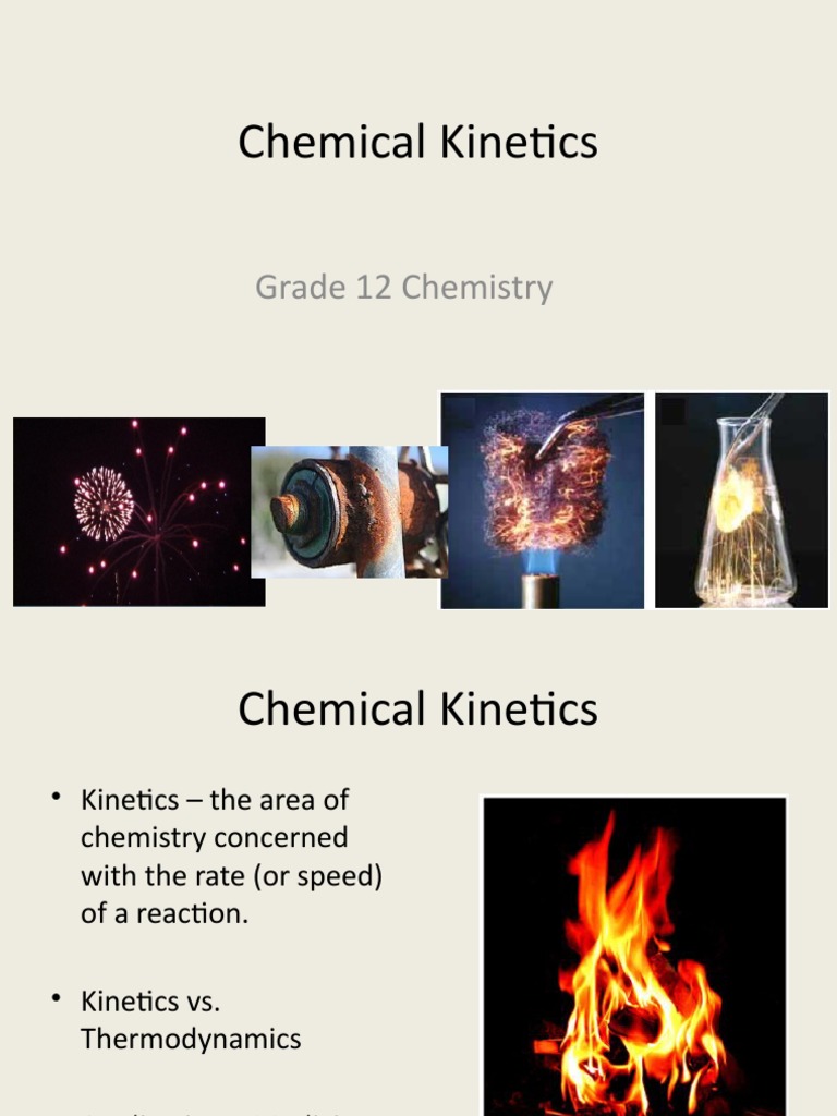 Chemical Kinetics | PDF | Reaction Rate | Activation Energy