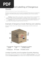 IATA DGR Unit 8 Marking and Labelling | PDF | Dangerous Goods | Cryogenics