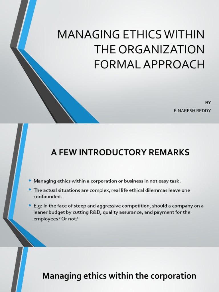 Corporate Ethics Management Guide | PDF | Risk | Business Ethics
