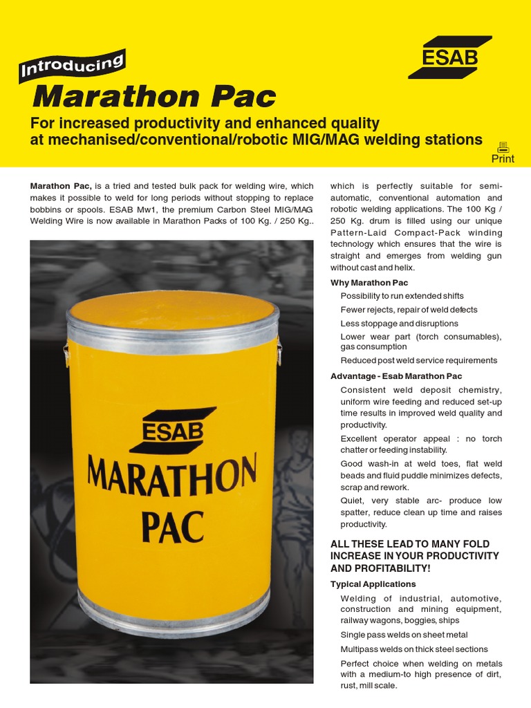 Esab Marathon Pac | PDF | Welding | Construction