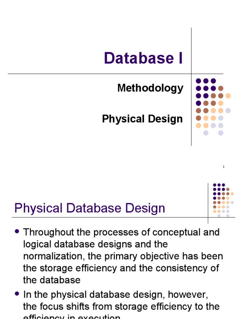 Week08 - Physical Design | PDF | Databases | Data Model