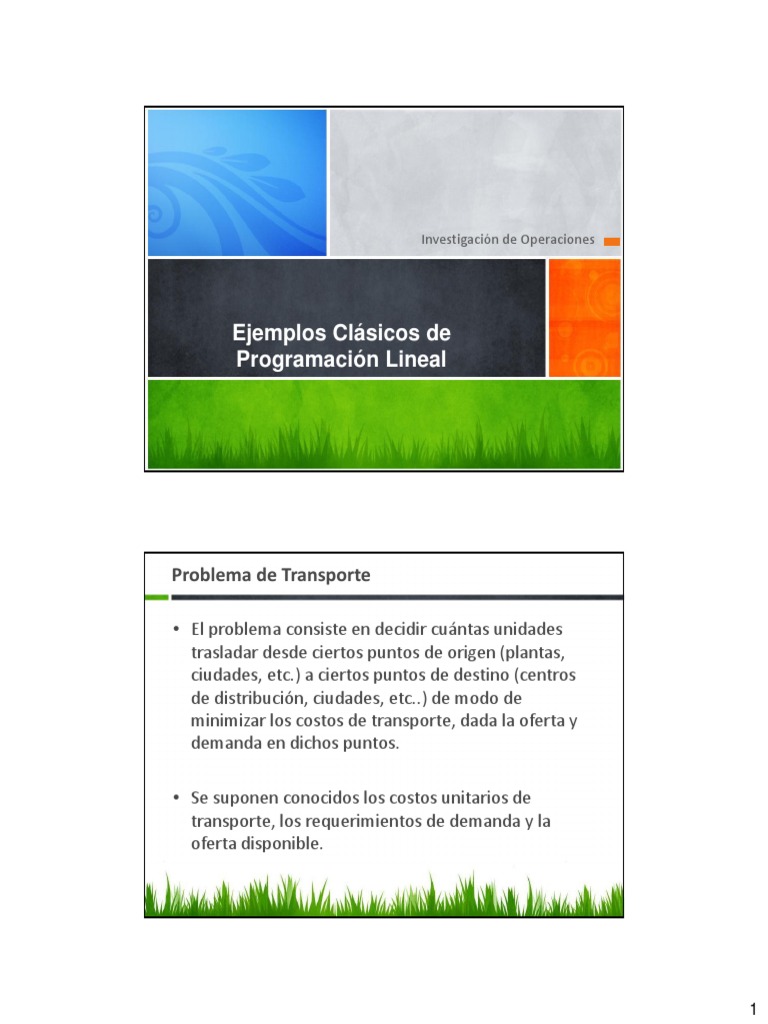 Ejercicios Programacion Lineal | PDF | Dieta | Inventario