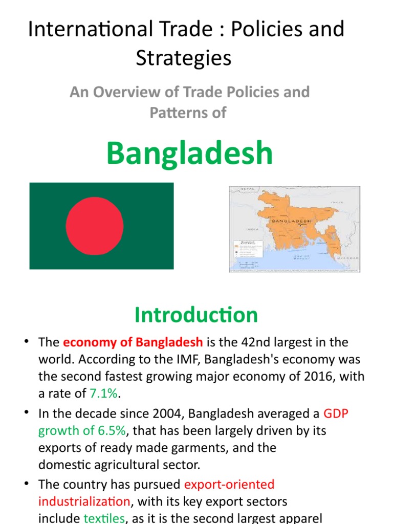 Bangladesh Trade Policies | PDF | Bangladesh | World Economy