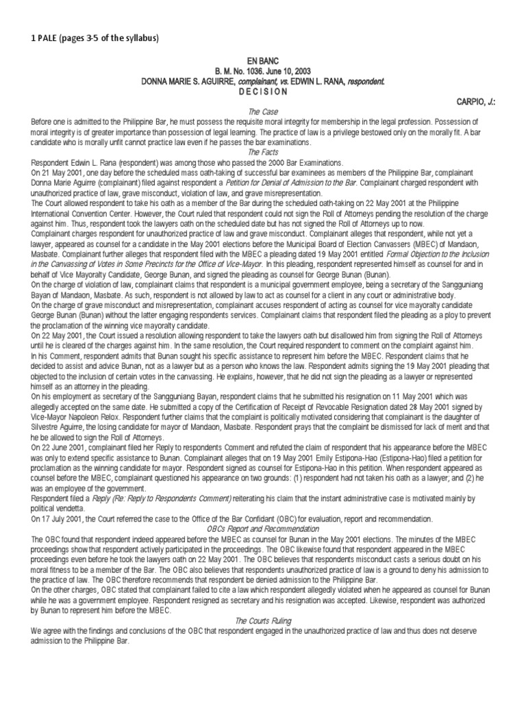 Pale Cases 2 | PDF | Practice Of Law | Lawyer