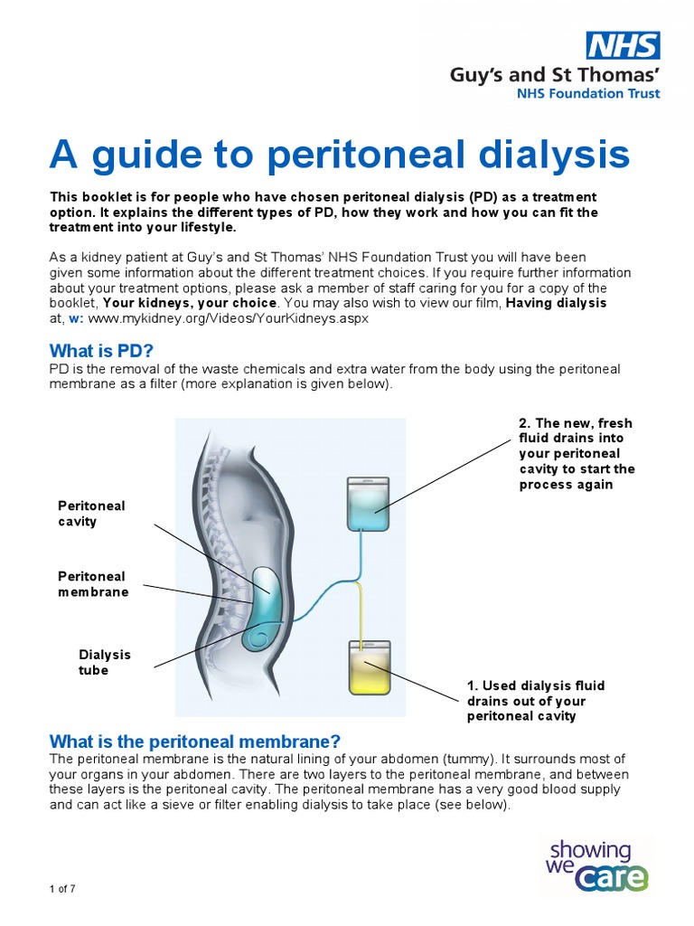 A Guide To Peritoneal Dialysis | PDF | Dialysis | Health Care