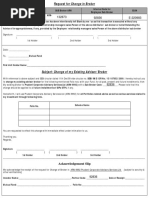 CAMS Change - of - Broker FORM | PDF | Technology & Engineering