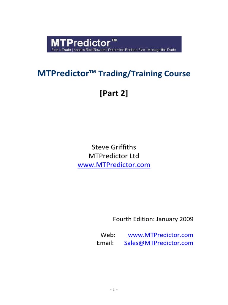 MTPredictor Trading Course - Part 2 | PDF | Futures Contract | Commodity Futures Trading Commission