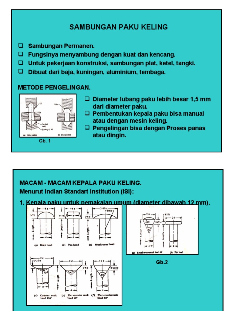 Sambungan Keling | PDF