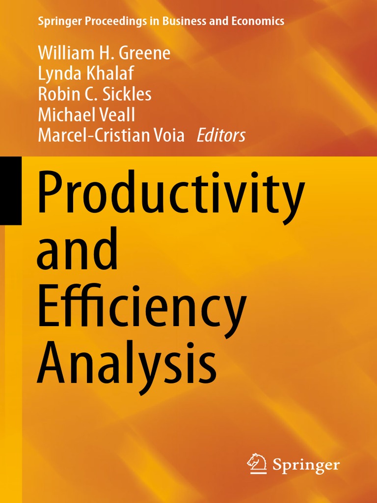 Productivity_and_Efficiency_Analysis | Production Function | Economic ...
