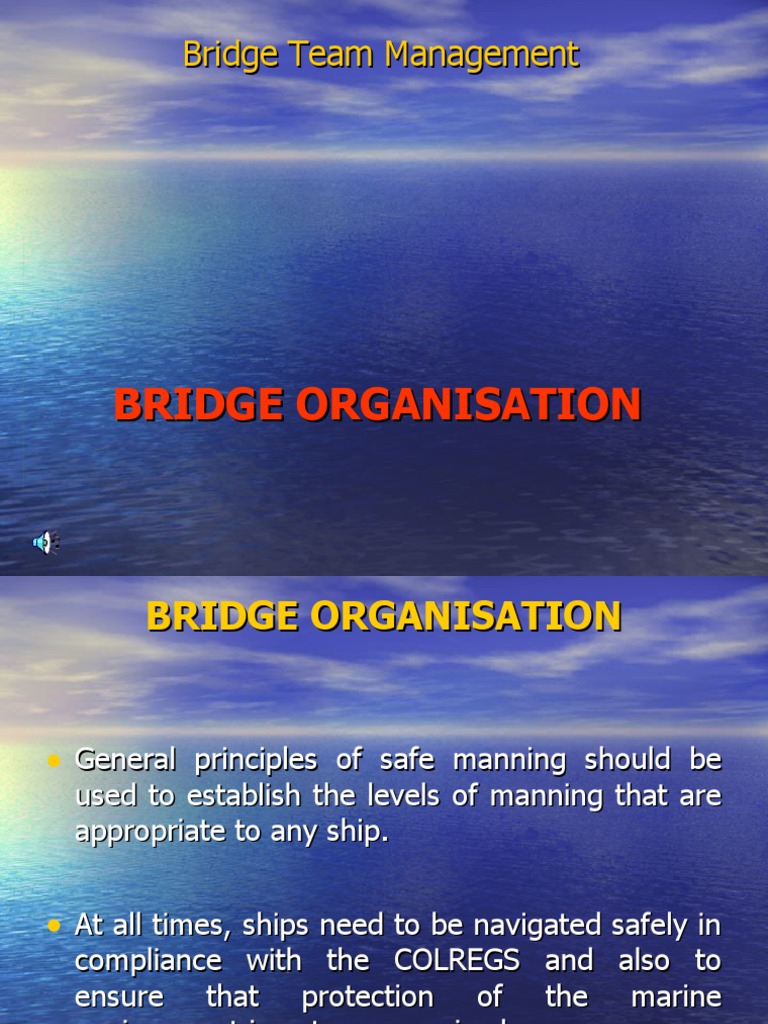 Bridge Organisation-2 | PDF | Navigation | Ships