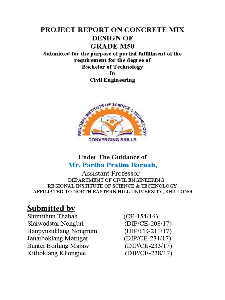 Concrete Project Report | PDF | Academia | Engineering