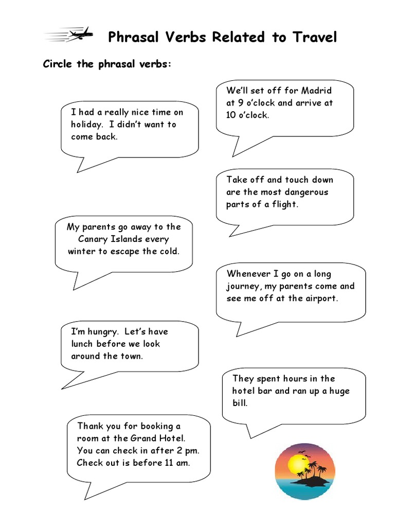 Phrasal Verbs-Travel | PDF