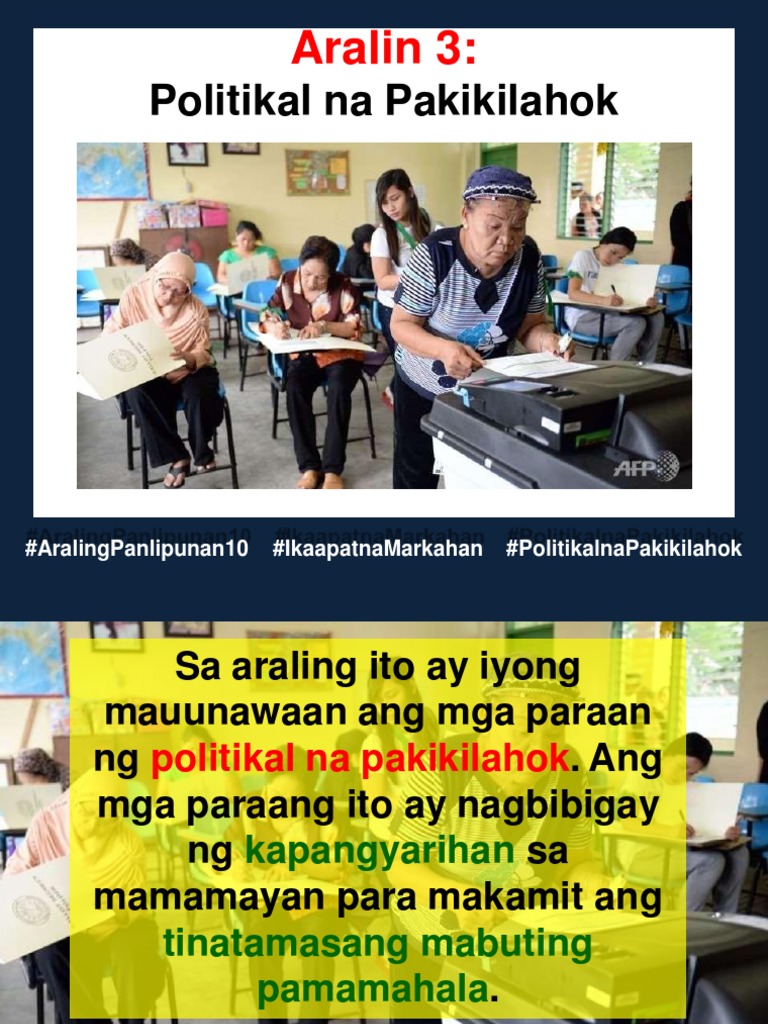 Politikal Na Pakikilahok 2 PDF | PDF