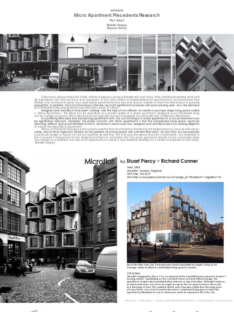 Micro Units Case Studies PDF | PDF | Apartment | Buildings And Structures