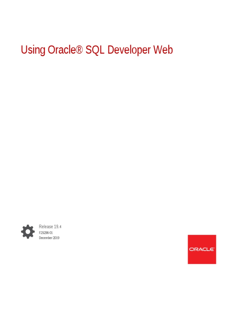 Using Oracle SQL Developer Web PDF | Download Free PDF | License ...
