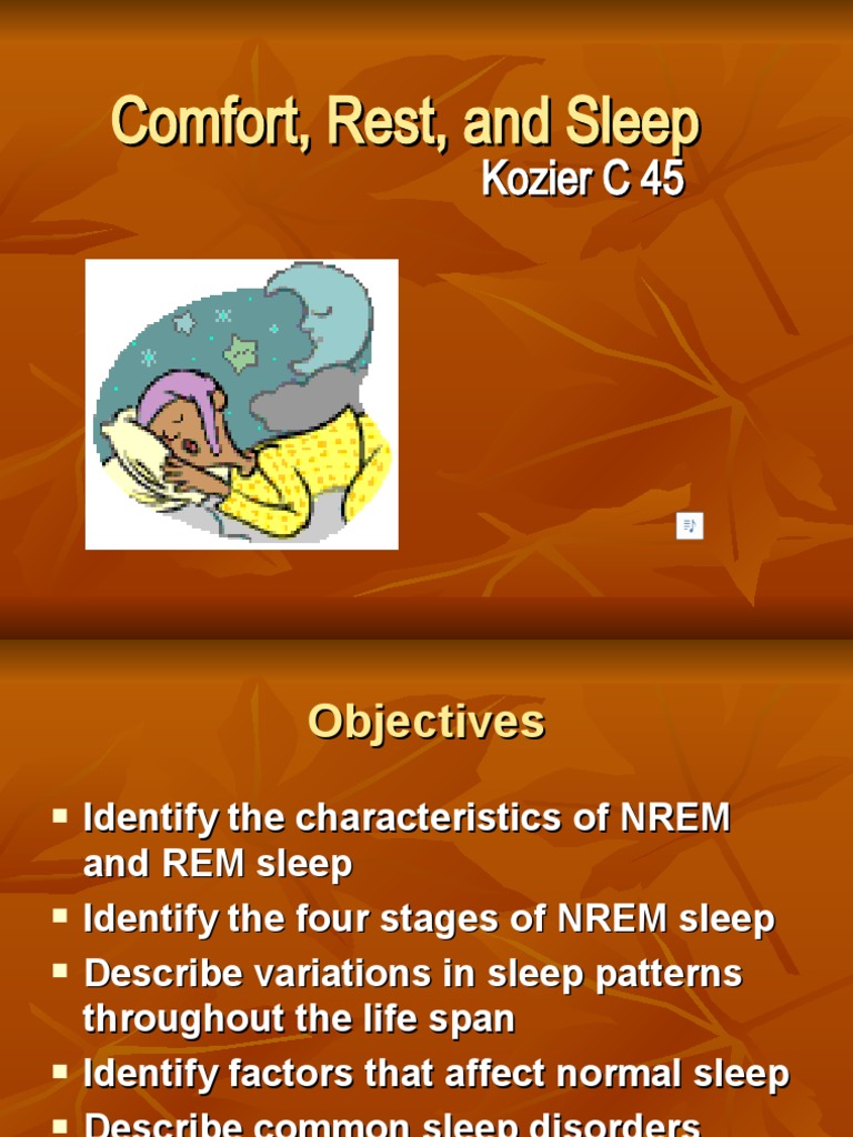 Comfort Rest and Sleep | PDF | Sleep Disorder | Sleep