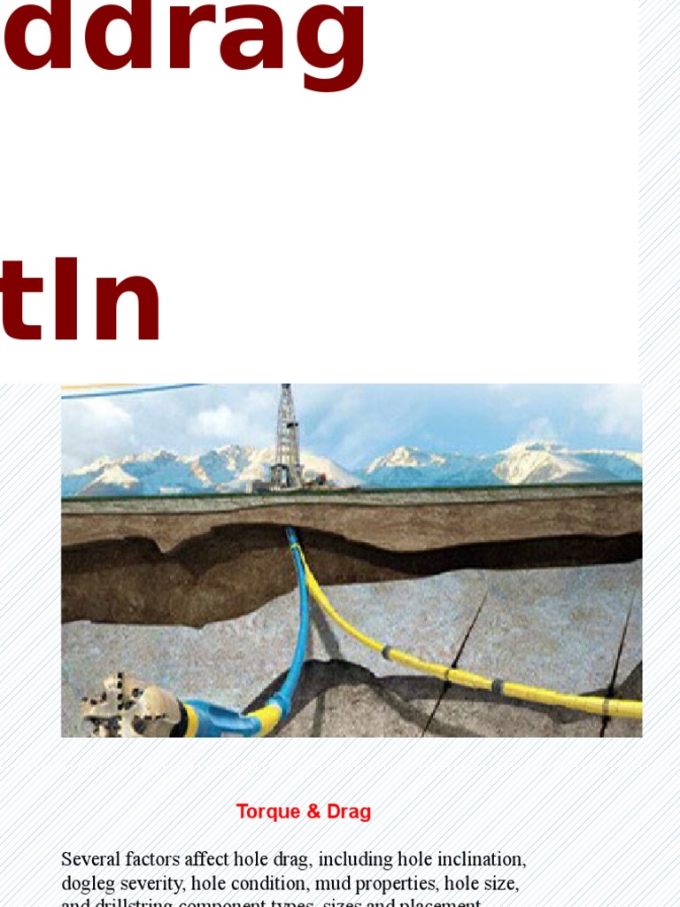 Torque and Drag | Download Free PDF | Mechanical Engineering | Civil ...