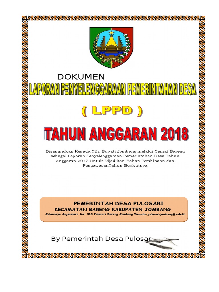 Laporan Pemerintahan Desa Pulosari 2017 | PDF