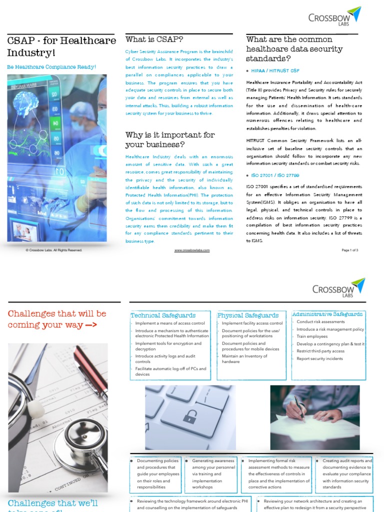 CSAP Healthcare | PDF | Information Security | Regulatory Compliance