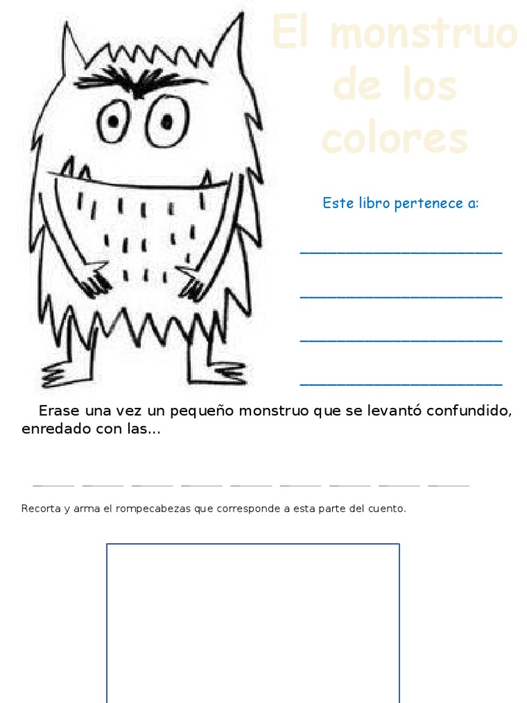 Actividades del Monstruo de Colores | PDF | Ficción general