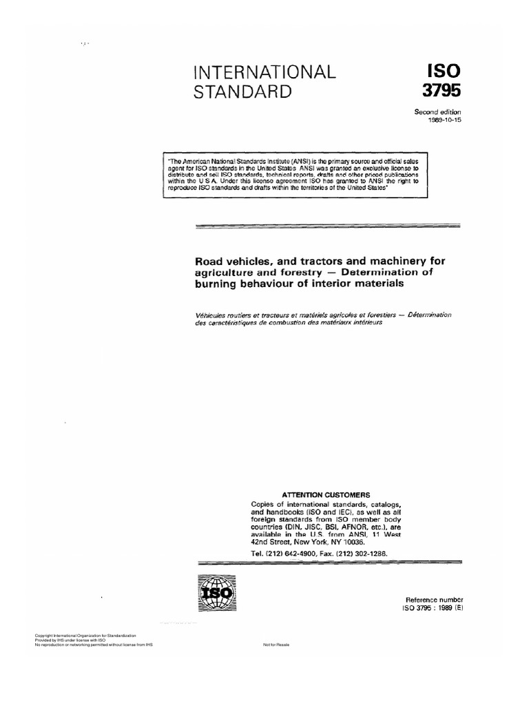 ISO-3795-1989-Burning-behavior-1-pdf - PDF - International Organization ...