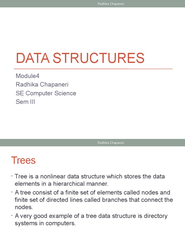 Dsa Trees Pdf Array Data Structure Computer Programming