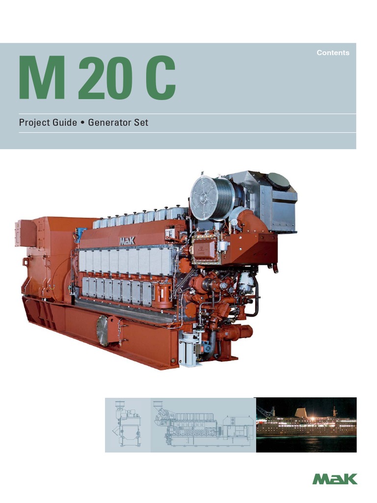 Project Guide M20C Genset - 08.2012 | PDF | Fuel Oil | Piston