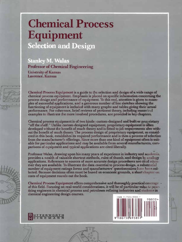 Chemical Process Equipment Selection and Design by Stanley M. Walas ...