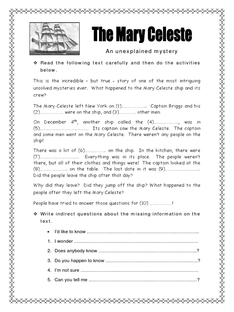 The Mary Celeste Mystery | PDF