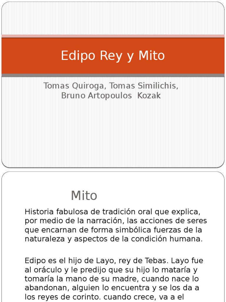 Edipo: Mito y Tragedia Griega | PDF | Edipo | Sófocles