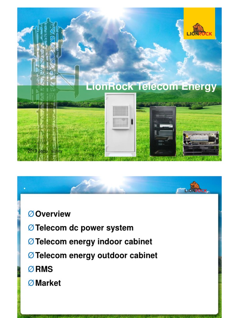 LionRock Telecom Energy Solutions Guide | PDF | Rectifier | Power Supply