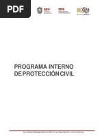 Programa Interno de Proteccion Civil | PDF | Defensa Civil | Seguridad Pública