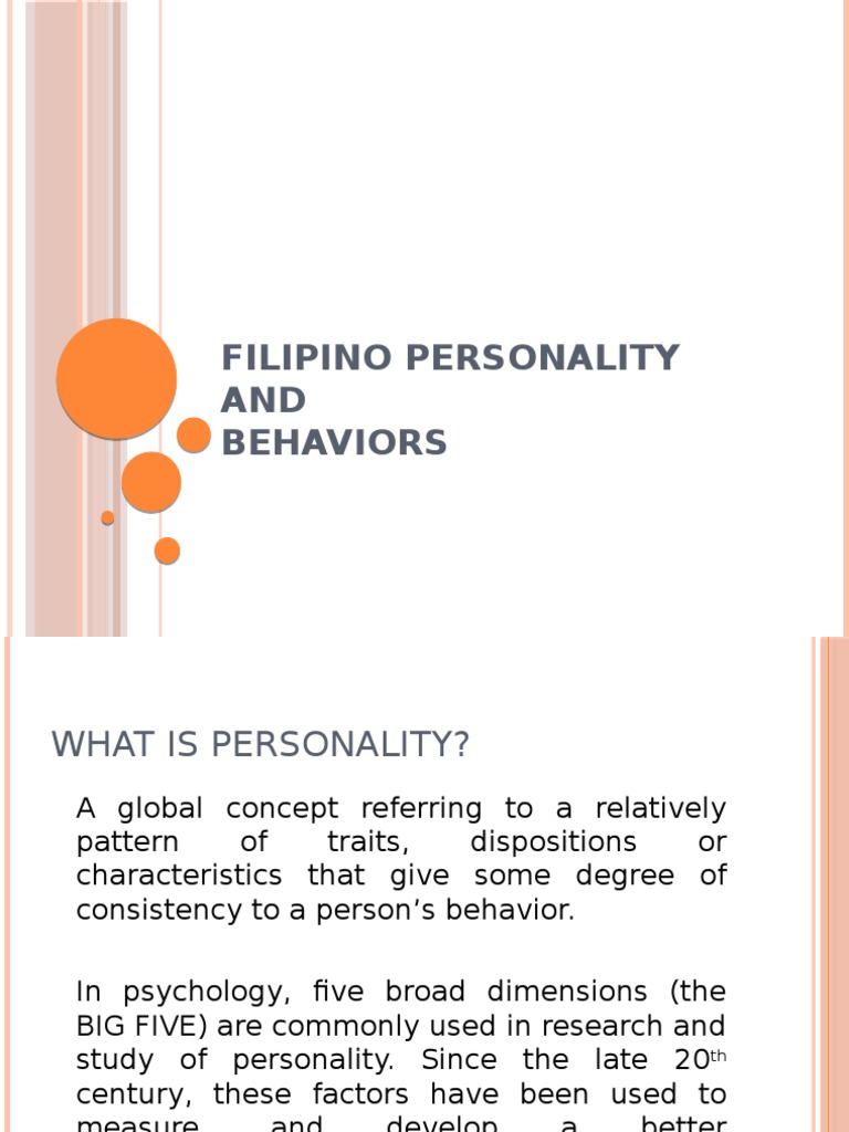 Filipino Personality | PDF | Extraversion And Introversion | Stereotypes