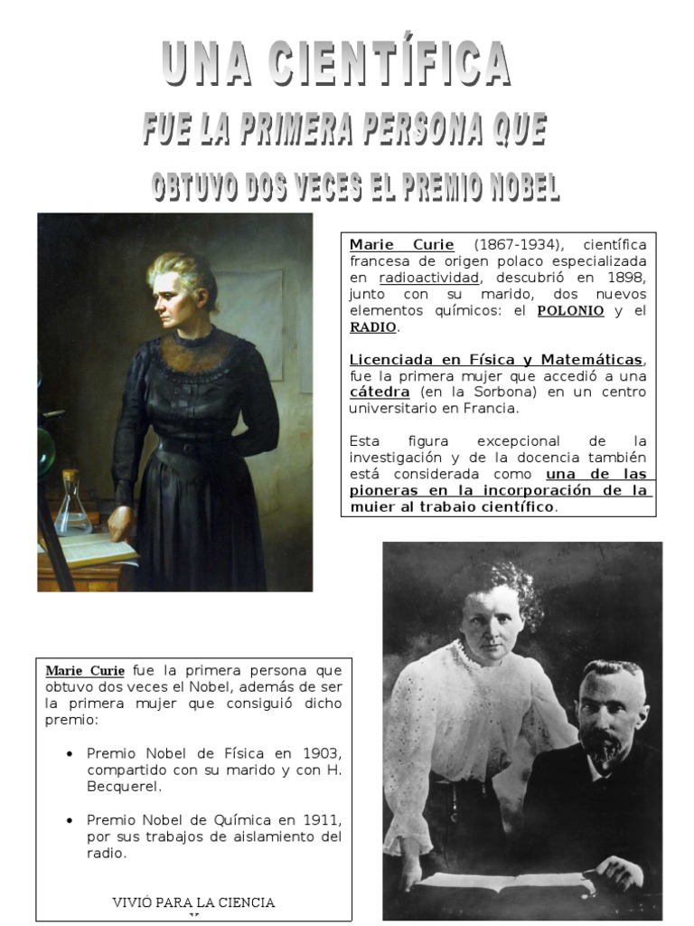 Marie Curie (Lectura)