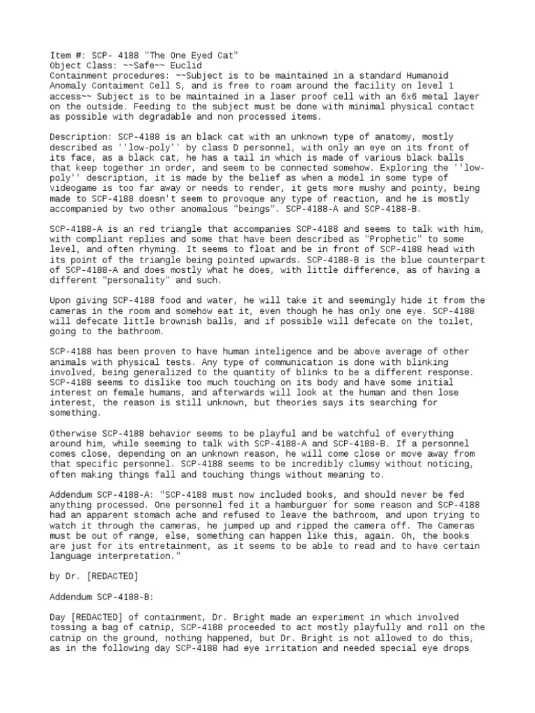 SCP 4188 | PDF | Reason | Cognitive Science