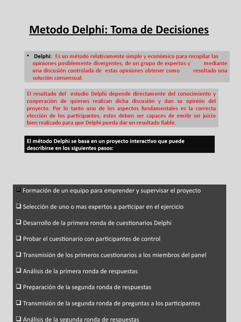 Metodo Delphi Clase | PDF