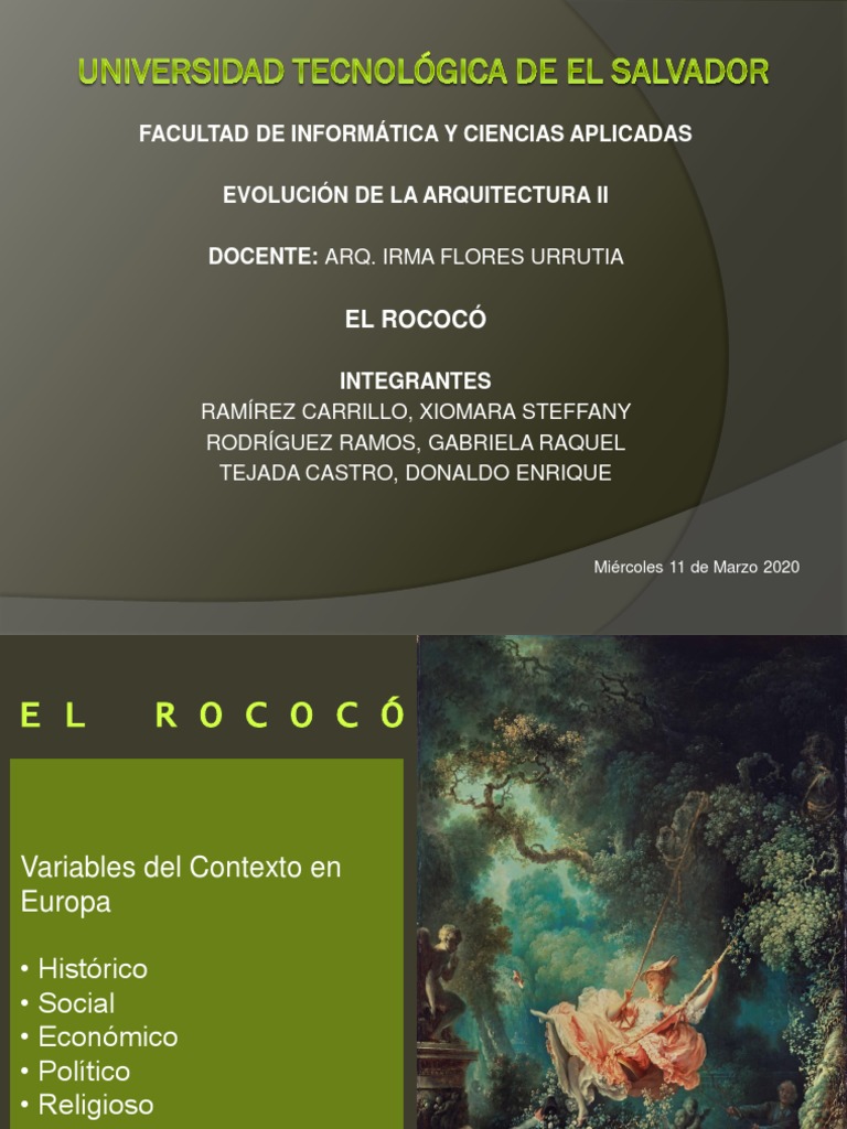 El Rococo | PDF | Imperio español | Barroco