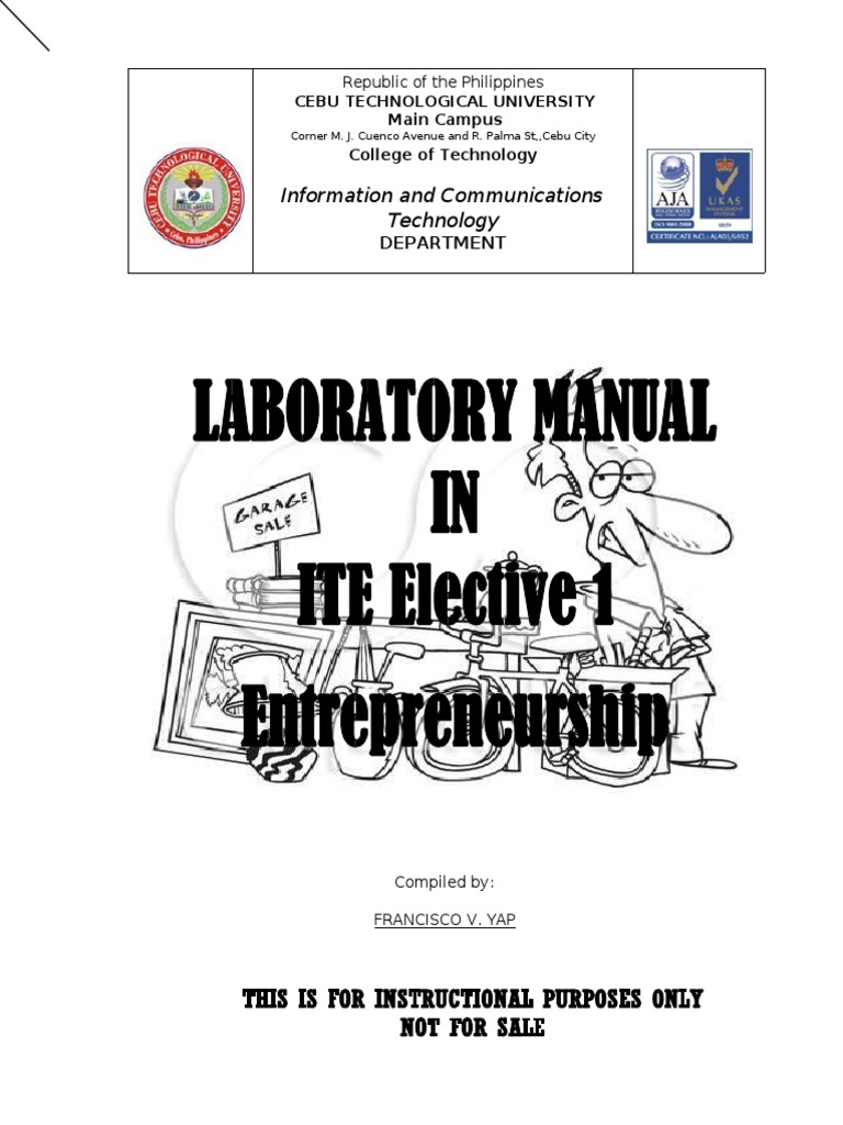 Lab-Manual Entrep | PDF | Entrepreneurship | Inventory