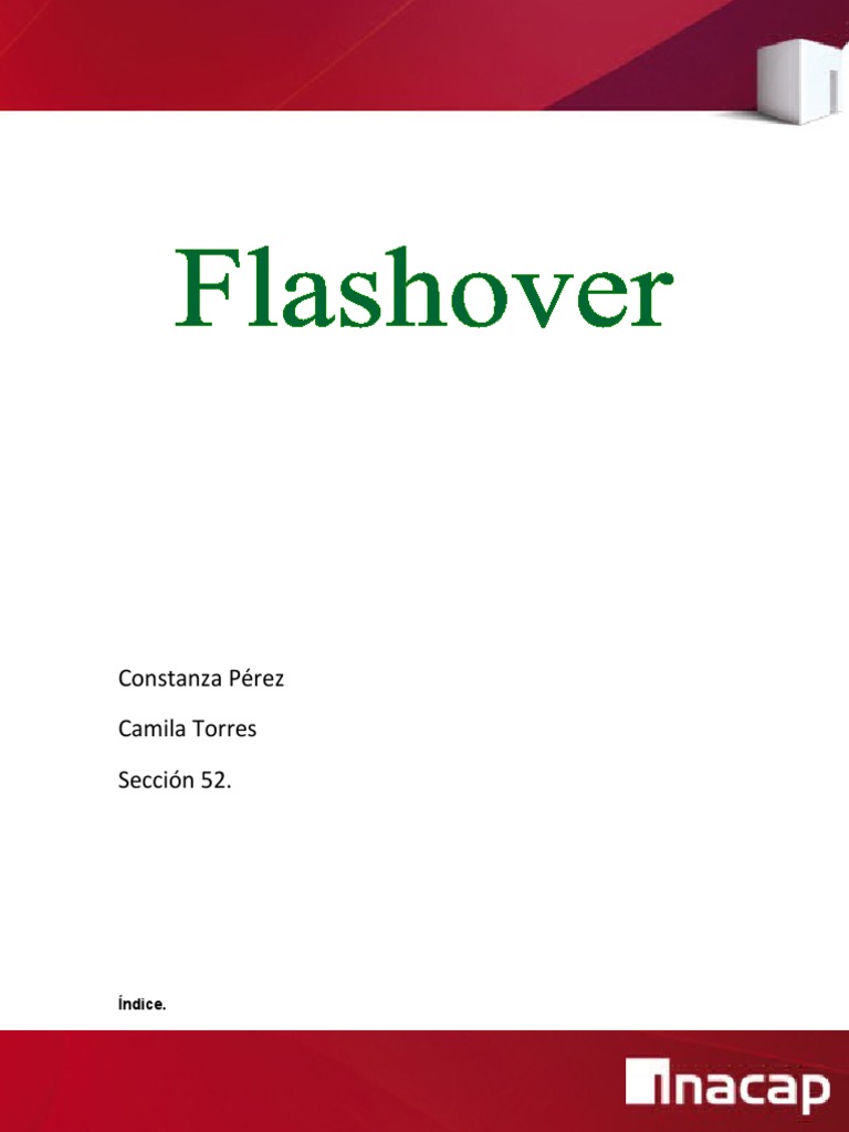 Flashover | PDF | Combustión | Ciencias fisicas