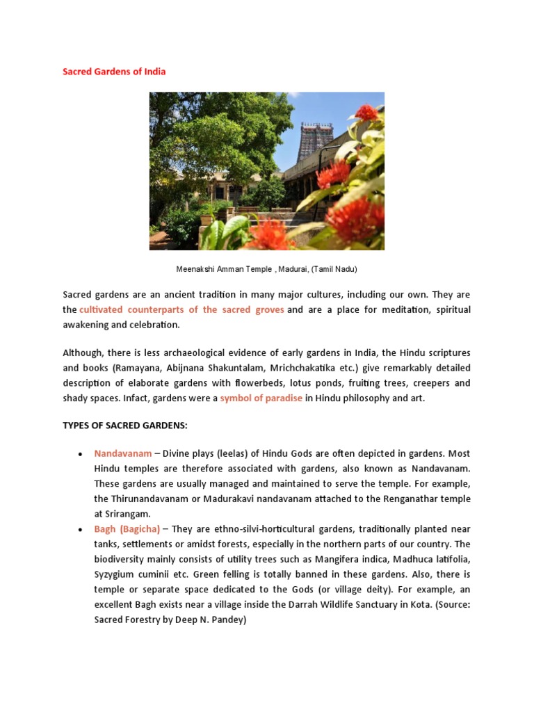 Sacred Gardens of India: A Spiritual Journey | PDF | Indian Religions ...